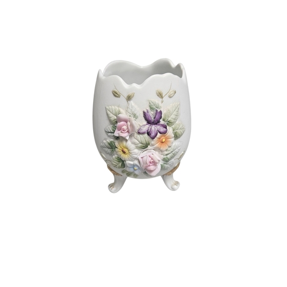 Lefton | Accents | Vintage Lefton Hand Painted China Egg Vase Kw5442 ...